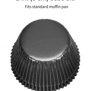 Vibrille Rose Gold Foil Cupcake Liners Standard Muffin Baking Cups, 200-count