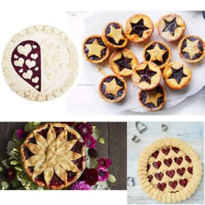 Mini Cookie Cutter Shapes Set - 30 Small Molds to Cut Out Pastry Dough, Pie Crust & Fruit - Tiny Stainless Steel Metal Stamps Star Flower Round Heart Square Triangle Oval Raindrop Geometric Shapes