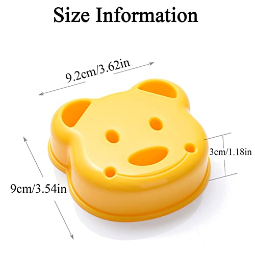 Sandwich Cutter, 5 PCS Sandwich Cutter and Sealer for Kids, Mini Cartoon Bear Squirrel Dolphin Sea Dog Bread Cutter Sandwich Cutters for Kids Bento Box