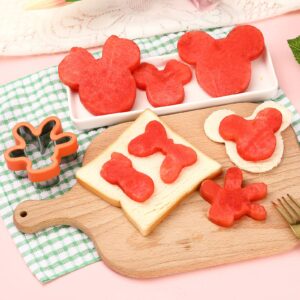 Cookie Cutter set, Head, Glove, Shoe, Bows Shapes Sandwich Cutters Cookie Cutters -Food Grade Cookie Cutter Mold for Kids (7Pack)