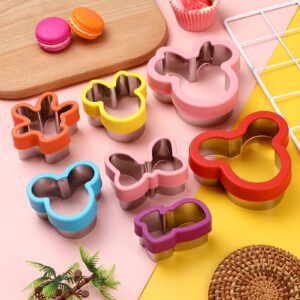 Cookie Cutter set, Head, Glove, Shoe, Bows Shapes Sandwich Cutters Cookie Cutters -Food Grade Cookie Cutter Mold for Kids (7Pack)