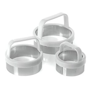 norpro biscuit/cookie cutters, set of 3, as shown