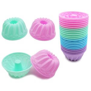 To encounter 24Pack Silicone Baking Cups, Pumpkin Silicone Baking Cake Molds, Nonstick Cupcake Liners, Bpa Free Fancy Dessert Tray - Jelly and Muffin Cups