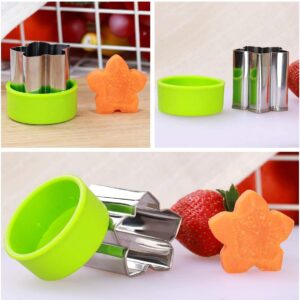 Sandwich Cutter Set, Including 4 Sandwich Cutters Shaped Like Dinosaur, Star and Heart and 8 Vegetable Cutters, Suitable For Children