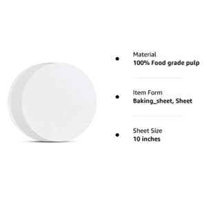 8 Inch Parchment Paper Rounds, Set of 200, Non Stick Baking Parchment Circles, Cake Parchment Rounds for Cake Pan, Springform Pan, Tortilla Press and so on（4.5/5.5/6/7/9/10/12in Available）