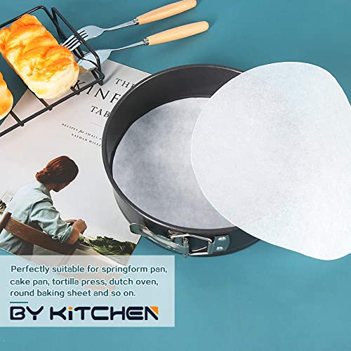 8 Inch Parchment Paper Rounds, Set of 200, Non Stick Baking Parchment Circles, Cake Parchment Rounds for Cake Pan, Springform Pan, Tortilla Press and so on（4.5/5.5/6/7/9/10/12in Available）