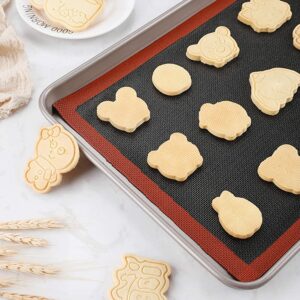 Professional Silicone Bread Baking Mat Non Stick Oven Liner Perforated Steaming Mesh For Half Sheet Size(11-4/5" x 15-3/4")