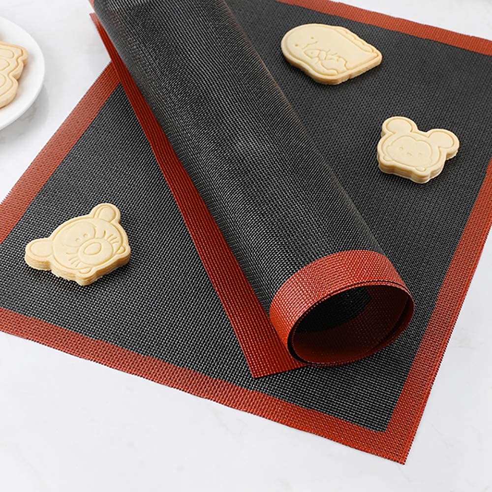 Professional Silicone Bread Baking Mat Non Stick Oven Liner Perforated Steaming Mesh For Half Sheet Size(11-4/5" x 15-3/4")