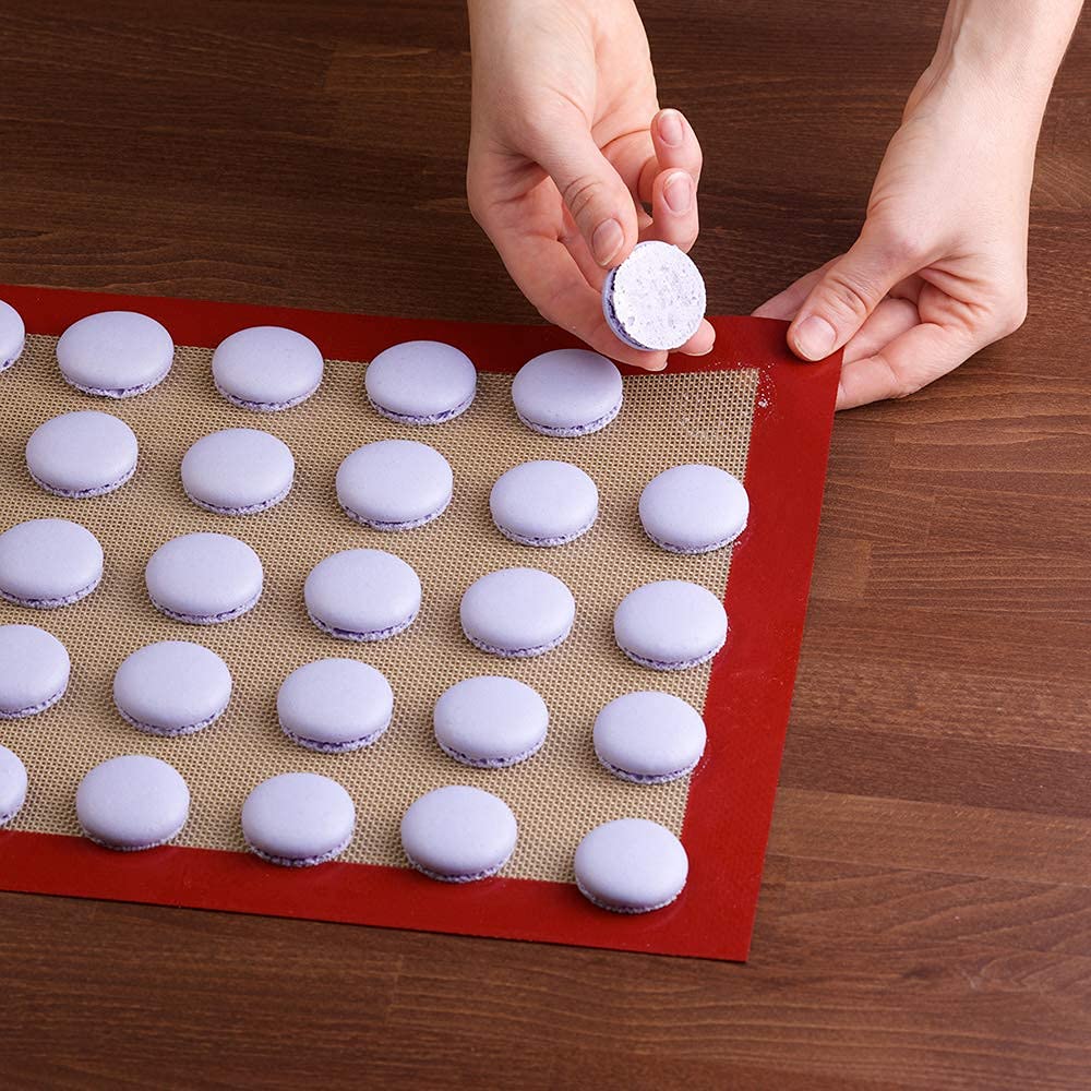 Professional Silicone Bread Baking Mat Non Stick Oven Liner Perforated Steaming Mesh For Half Sheet Size(11-4/5" x 15-3/4")