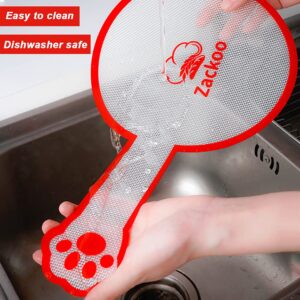 Zackoo Silicone Baking Mat for Dutch Oven Baking - Long Handles Bread Baking Sling Transferable Dough - Easy to Clean -Environmentally Friendly Alternative to Parchment