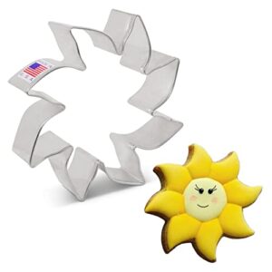 Sun Cookie Cutter, 4" Made in USA by Ann Clark