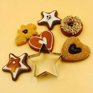 WOTOY Stars And Moon Biscuit Cake Night Sky Theme Cutting Mold - Stainless Steel