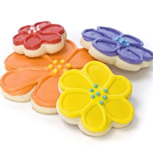 Fox Run Flower Cookie cutters, 6 piece, Metallic,3621