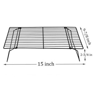 Kingrol 2 Pack 3-Tier Stackable Cooling Rack, Non-stick Wire Cake Rack for Pies, Cookies, Pastries