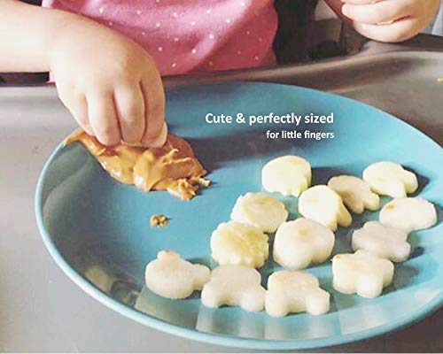 Cofe-BY DIY Veggies Cutter set 12pcs, Flower Star Animals Shapes Mini Fruit Cutters Decorating Kits for Cookies Fondant Cake Decoration Kids Food Bento Box Baking Supplies Home Essentials