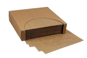 12x12 waxed paper wrap or basket liner sheet, natural kraft, 1000 sheets per box, 7b4-nk