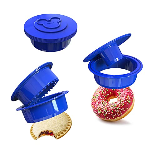 Donut Cutter Maker Mould Doughnut Desserts Bread Cookies Cutter Maker Mold with Dipping Plier for Frying, Sandwich cutters for Kids, Sandwich Cut and Seal for Boys and Girls