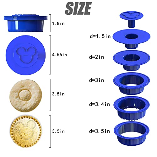 Donut Cutter Maker Mould Doughnut Desserts Bread Cookies Cutter Maker Mold with Dipping Plier for Frying, Sandwich cutters for Kids, Sandwich Cut and Seal for Boys and Girls