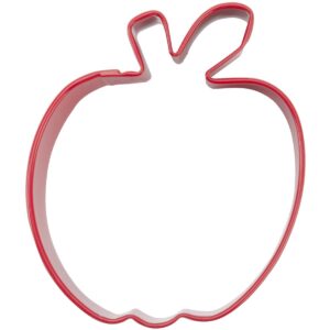 wilton metal cookie cutter, 3-inch, apple