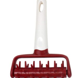 Pizza Dough Docker Docker Dough Bubble killer Time-Saver Pizza Dough Roller Docker Dough Blistering Killer (Red)