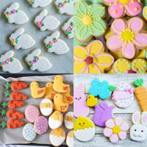 Easter Cookie Cutter Set - 7 piece - Egg, Carrot, Bunny, Flower, Chick, Bunny Face and Butterfly