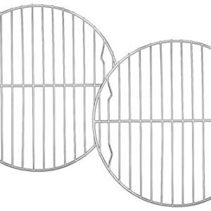 TeamFar Round Cooling Rack Set of 2, 9 Inch Round Rack Baking Steaming Roasting Rack Set Stainless Steel, Healthy & Dishwasher Safe, Mirror Finish & Rust Free