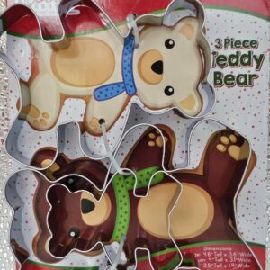 Sweet Cookie Crumbs Three Bears Cutter Set, 3 Piece, Stainless Steel