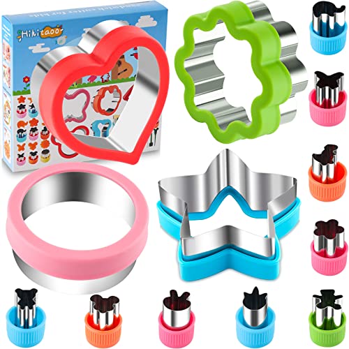 Sandwich Cutters Vegetabel Shape Cutters for Kids 13 PACK Round Heart Flower Star Sandwich Cutter Shapes Fun Food Shape Cutters