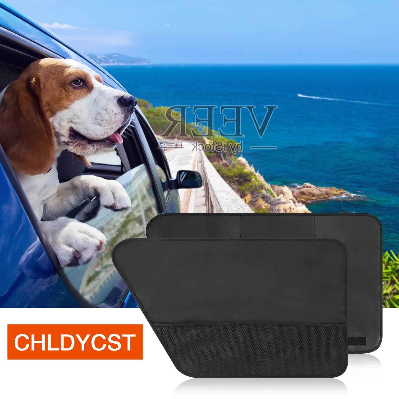 Car Door Protector -Back Seat Doors, car Door Protector from Dog Scratching Shield Pet Side Panel Cover for Sedan Truck SUV 2 Pack