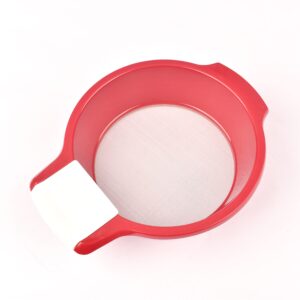 Sifting Pan Fine Mesh Strainer/Flour Sieve/Icing and Sugar Sifter,60 mesh 7.2 inch