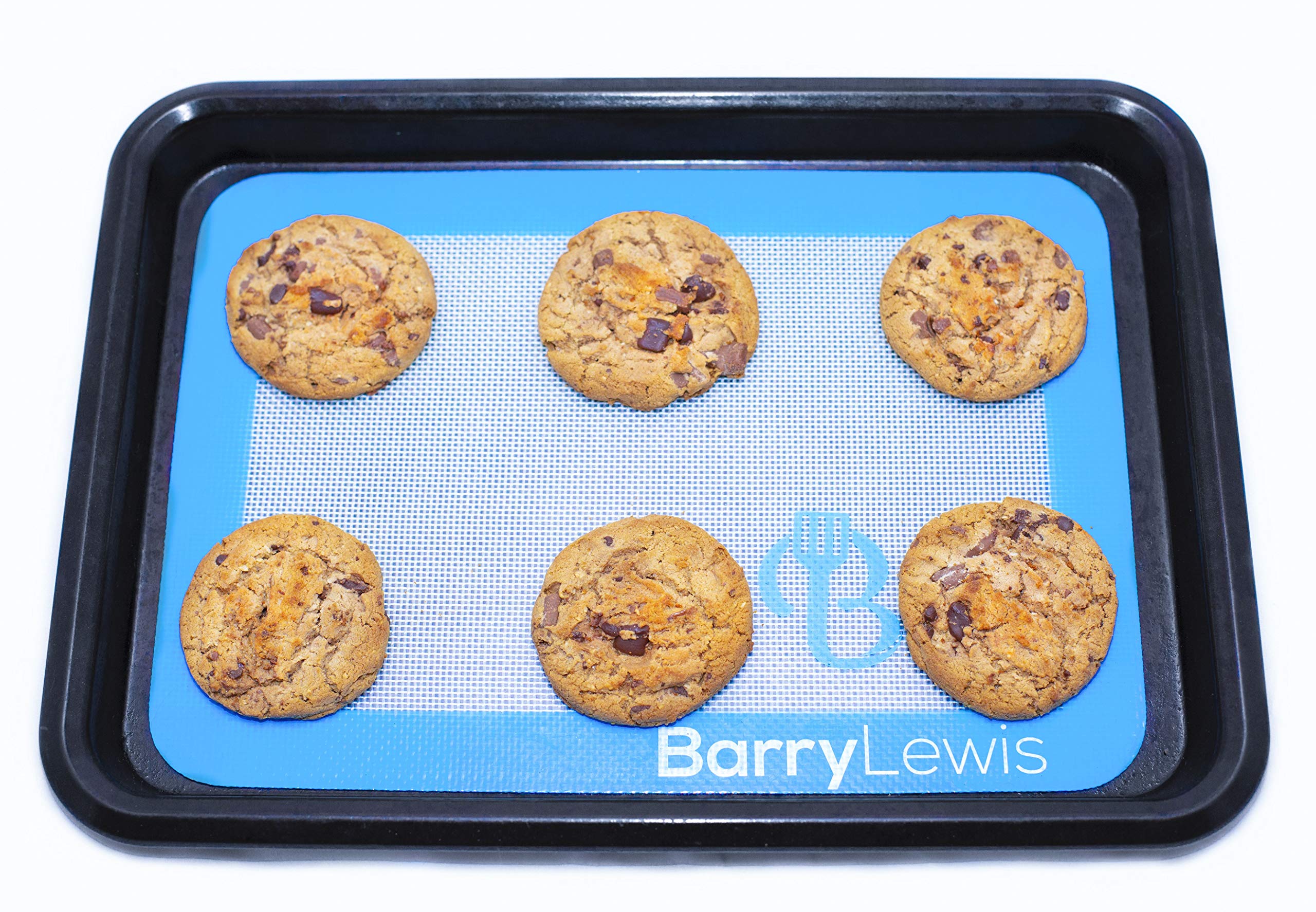 Barry Lewis Silicone Baking Mats - Non-Stick Sheet Mats - Set of 2 (15.75" x 11.75" Inches) & (11.75" x 8.25" inches)