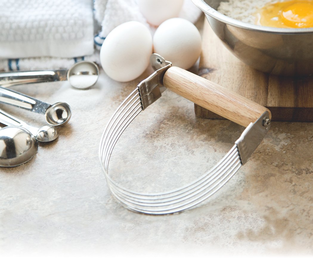 Fox Run Wire Pastry Blender, 5", Steel and Wood