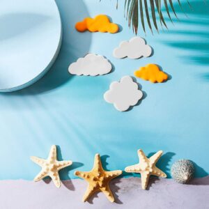 13 Pieces Cloud Shape Mold Set 10 Pieces Cloud Cookie Cutters and 3 Pieces 3D Cloud Silicone Molds for DIY Candy Chocolate Cookie Fondant Cake Gum Paste Soap and Polymer Clay Decor