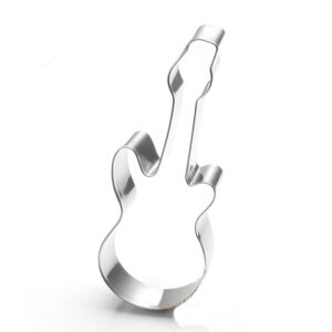 wotoy 4.7-inch guitar bistuit cookie cutter - stainless steel