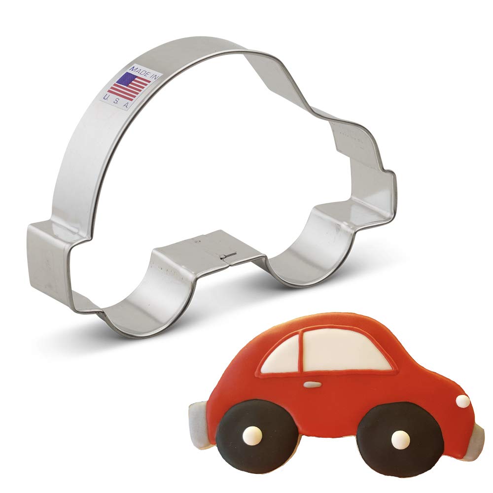 Small Car Cookie Cutter 4.75" Made in USA by Ann Clark