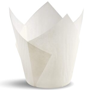 300pcs tulip cupcake liners (white)