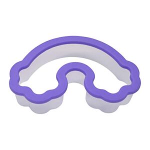 r & m international rainbow soft-grip cookie cutter, one size, purple