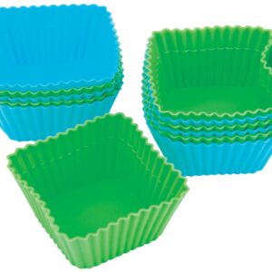 Wilton Square Silicone Baking Cups, 12 Count