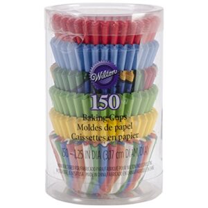 wilton primary baking cups, mini, 150-count