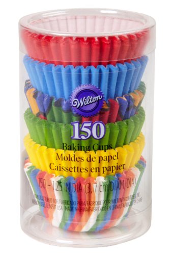 Wilton Primary Baking Cups, Mini, 150-Count