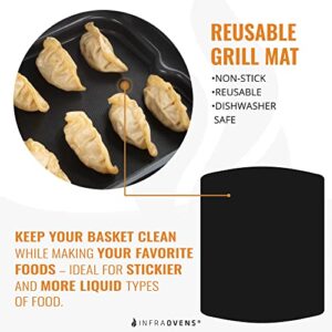 Air Fryer Reusable Liner Accessories for Ninja Foodi Grill AG301 5-in-1 4qt Ninja Air Fryer Accessories with Air Fryer Recipes, Easy to Clean, Food Safe Replacement for Parchment Paper by INFRAOVENS