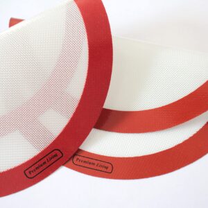 Premium Living Pizza Baking Silicone Mat 12" red (2, Red)