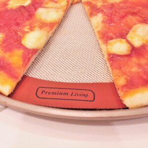 Premium Living Pizza Baking Silicone Mat 12" red (2, Red)