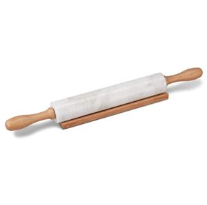 koville marble rolling pin, non-stick polished dough roller, pasta, dumpling, ravioli, fondant,pie crust, kitchen baking pastry tools