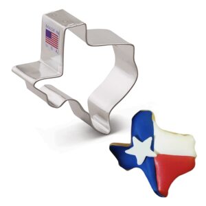 texas cookie cutter 3" made in usa by ann clark