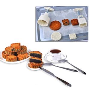 Cool Cook 4 Sets 12 Pcs Mode Mooncake Fodant Gift DIY Moon Cake Mold