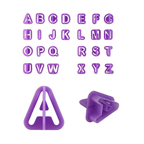 Fondant Letter Cutters, Alphabet Cutters, Letter and Number Fondant Cutters Set, 40-Pieces, Cookie Fondant Cake Mould Letter Cutters for Fondant Icing Baking Cake Decorating and Sugarcraft