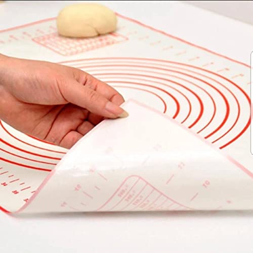 Pastry and Dough Mats - 3 Pack, Non Stick Silicone Kitchen Mat For Rolling Dough, And Fondant, With Size Guiding Circles, Dishwasher Safe