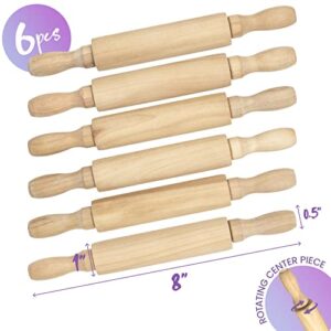 Sensationally OT - Mini Wooden Rolling Pin with a coating, this non stick rolling pin can be use for art & crafting, cooking, play doh, sensory play