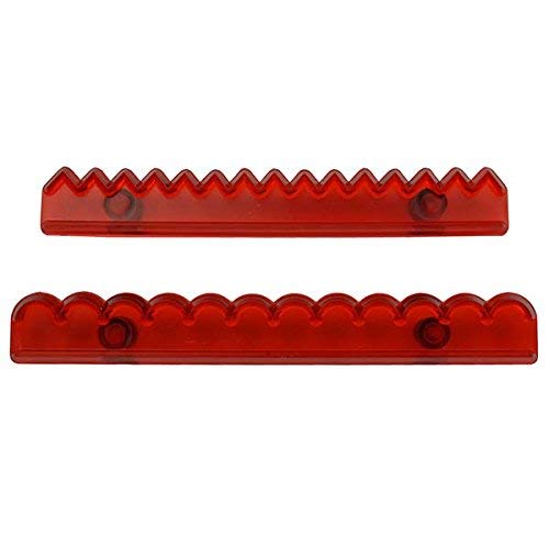 JEM Narrow Frill Fondant Cutters, Standard, Red